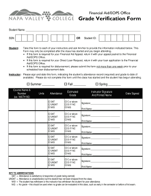 Fillable Online Napa Valley College Financial Aid/EOPS Office Fax Email ...