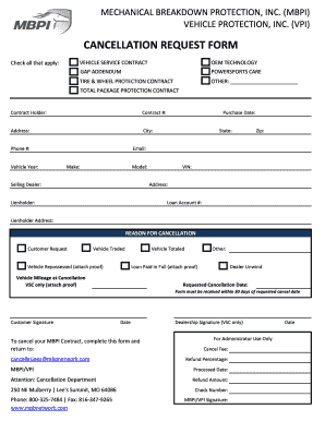 Fillable Online MECHANICAL BREAKDOWN PROTECTION, INC Fax Email Print ...