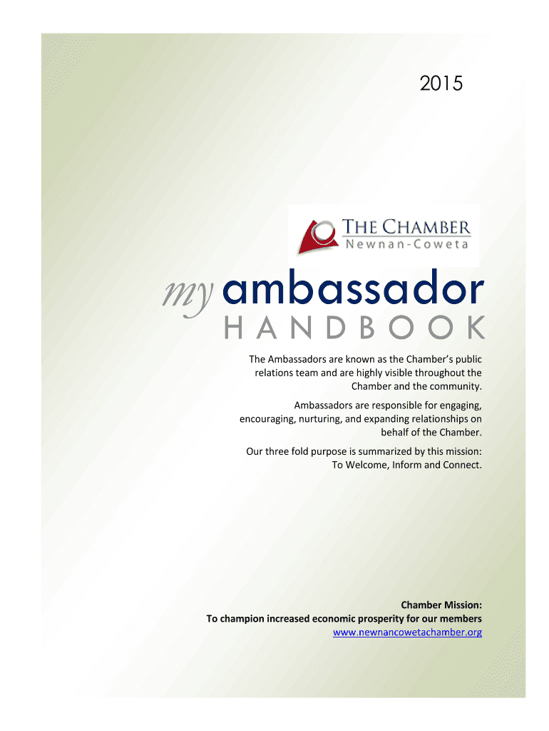 Fillable Online my ambassador Fax Email Print - pdfFiller