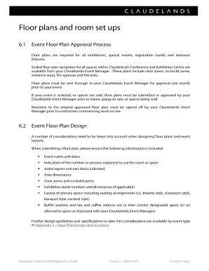 Fillable Online Floor plans and room set ups Fax Email Print - pdfFiller