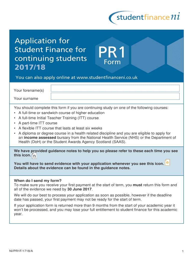 Fillable Online Student Finance for Fax Email Print - pdfFiller