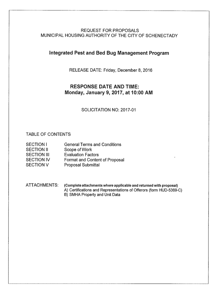 Fillable Online Alternative Treatment for Bed Bug Management Program ...