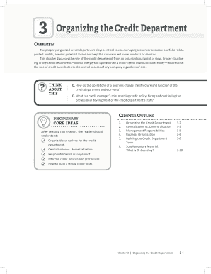 Fillable Online Organizing the Credit Department Fax Email Print ...