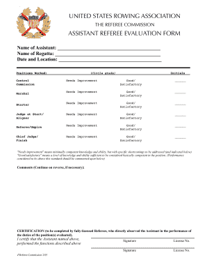 Fillable Online Assistant Evaluation Form.pdf Fax Email Print - pdfFiller