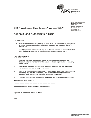 Fillable Online Approval and Authorisation Form Fax Email Print - pdfFiller