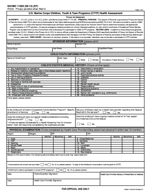 Fillable Online NAVMC 11902 (09-13) (EF) Fax Email Print - pdfFiller