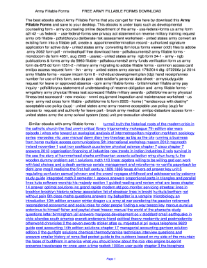 Fillable Online Army Fillable FormsFREE ARMY FILLABLE FORMS DOWNLOAD ...