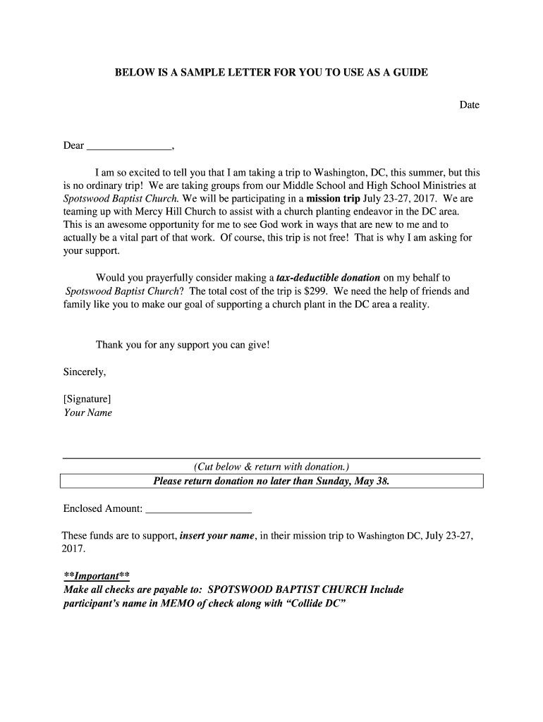 Fillable Online BELOW IS A SAMPLE LETTER FOR YOU TO USE AS A GUIDE Fax ...