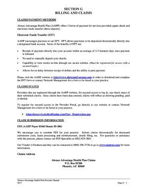 Fillable Online CLAIMS PAYMENT METHODS Fax Email Print - pdfFiller