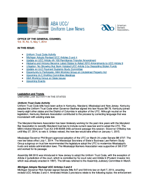 Fillable Online Uniform Trust Code Activity Fax Email Print - pdfFiller