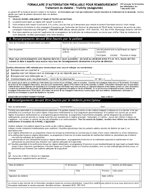 Remplissable En Ligne Remplissable Traitement du diabte : Trulicity ...