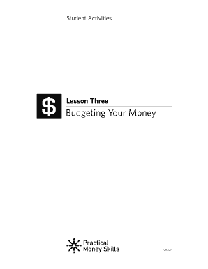 Fillable Online lesson 3 quiz: budgeting vocabulary Fax Email Print ...