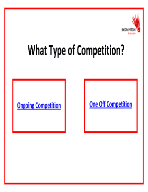 Fillable Online What Type of Competition Fax Email Print - pdfFiller