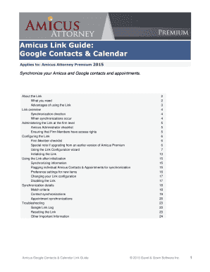 Fillable Online Amicus Link Guide: Fax Email Print - pdfFiller