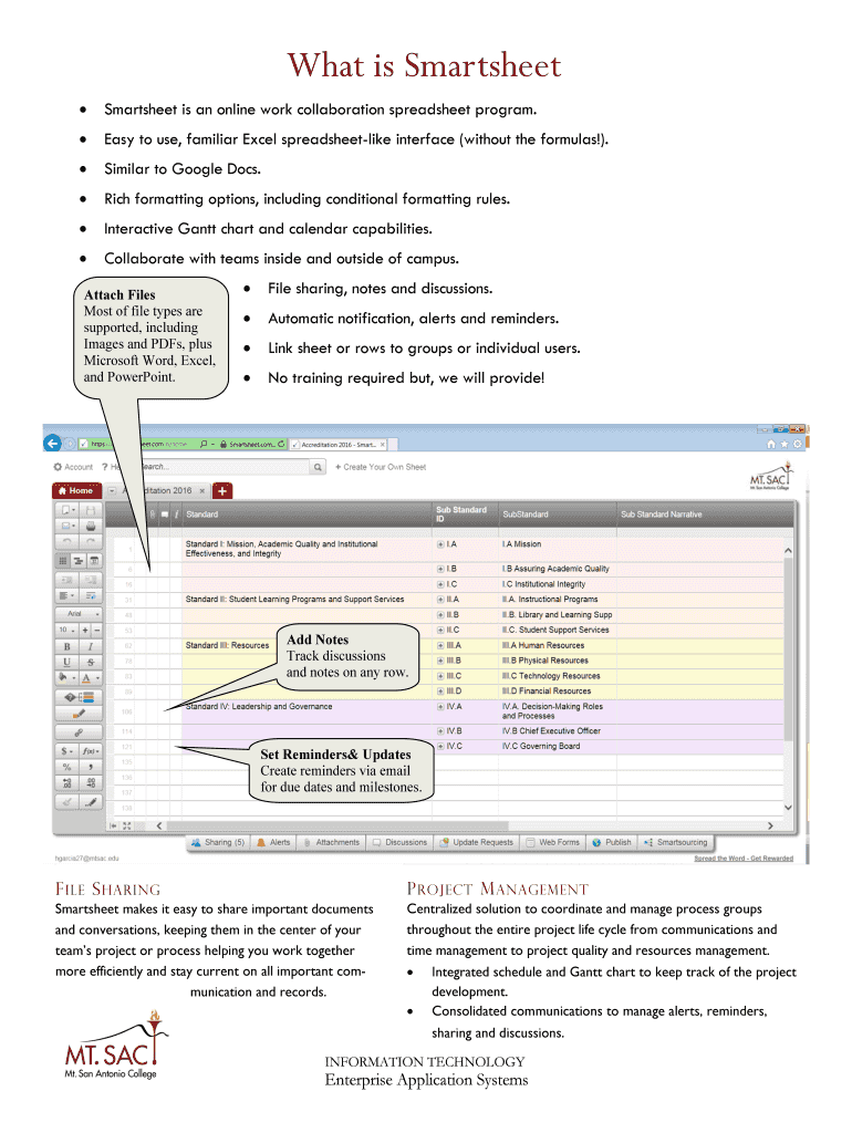 Fillable Online What is Smartsheet Fax Email Print - pdfFiller