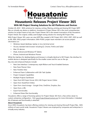Fillable Online Housatonic Releases Project Viewer 365 Fax Email Print ...