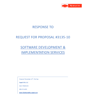 Fillable Online REQUEST FOR PROPOSAL #3135-10 Fax Email Print - pdfFiller