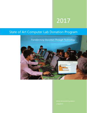 Fillable Online State of Art Computer Lab Donation Program Fax Email ...