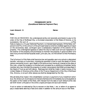 Fillable Online (Conditional Deferred Payment Plan) Fax Email Print ...