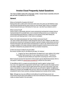 Fillable Online Invoice Cloud Frequently Asked Questions Fax Email ...