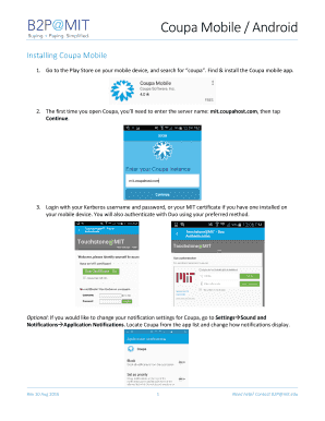 Fillable Online Coupa Mobile / Android Fax Email Print - pdfFiller