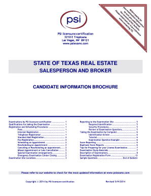 Fillable Online PSI licensure:certification Fax Email Print - pdfFiller