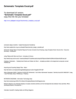 Fillable Online Schematic Template Excel Fax Email Print - pdfFiller