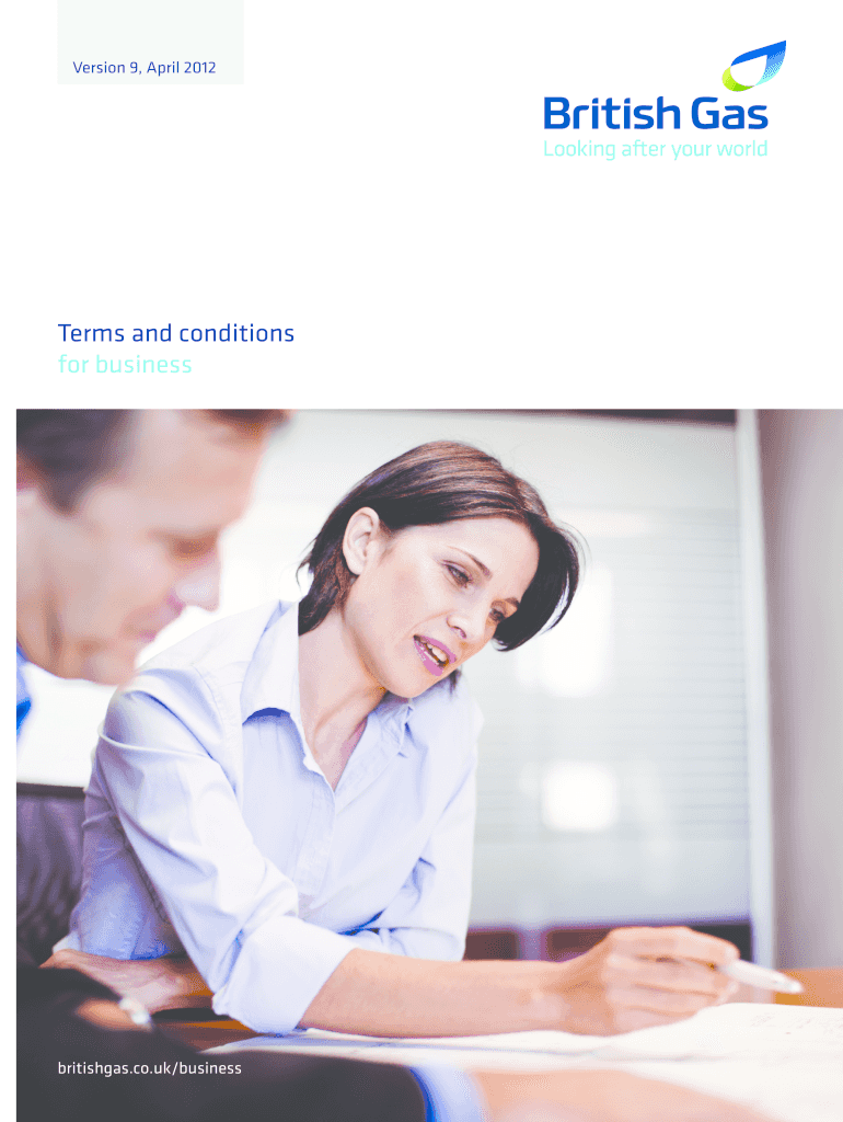 Fillable Online Welcome to British Gas Fax Email Print - pdfFiller