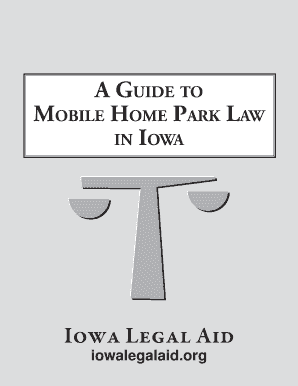 Fillable Online A Guide to Mobile Home Park Law in Iowa - Iowa Legal ...