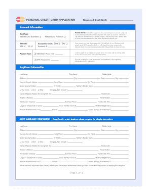 Fillable Online 2014 Paducah Bank personal Credit Card application form ...