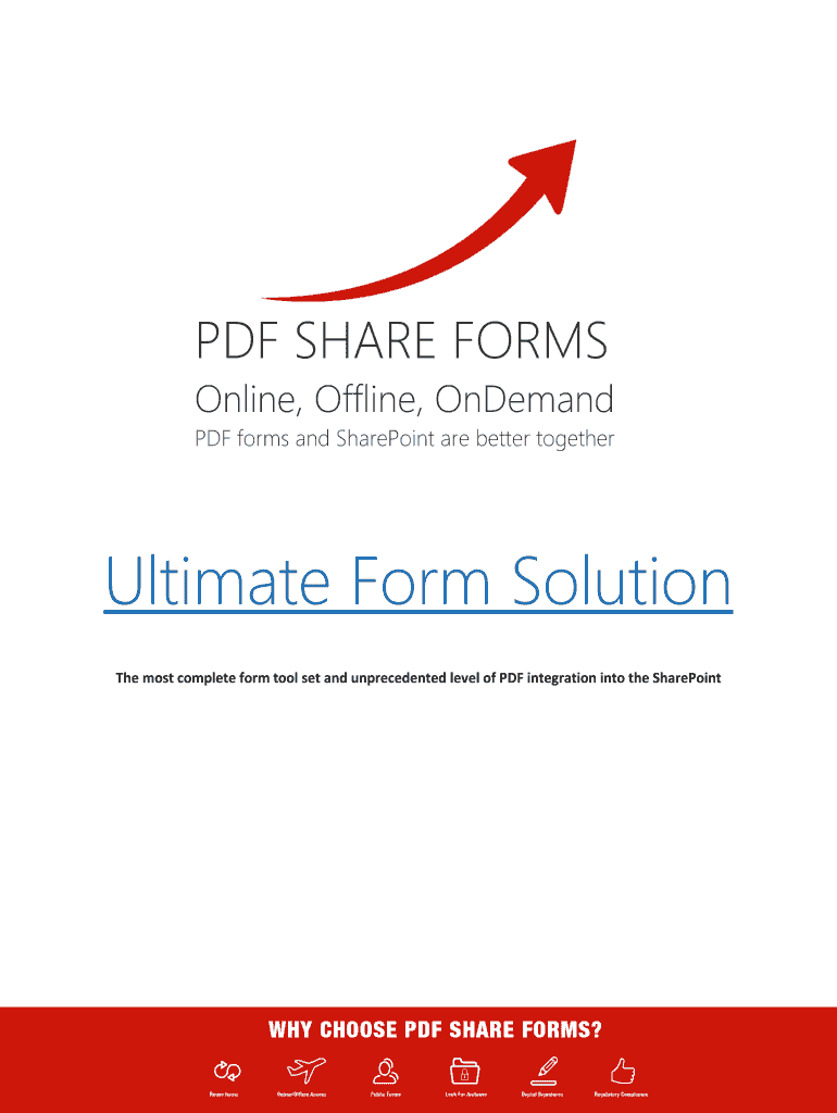 Fillable Online Ultimate Form Solution - European SharePoint Conference ...