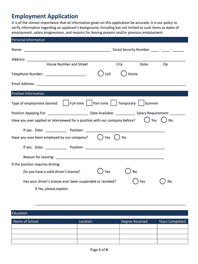 Fillable Online It is of the utmost importance that all information ...