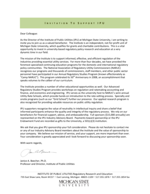 Fillable Online ipu msu Sponsorship invitation and contribution form ...