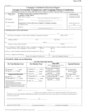 Fillable Online Campaign Contribution Disclosure Report ... - Houston ...