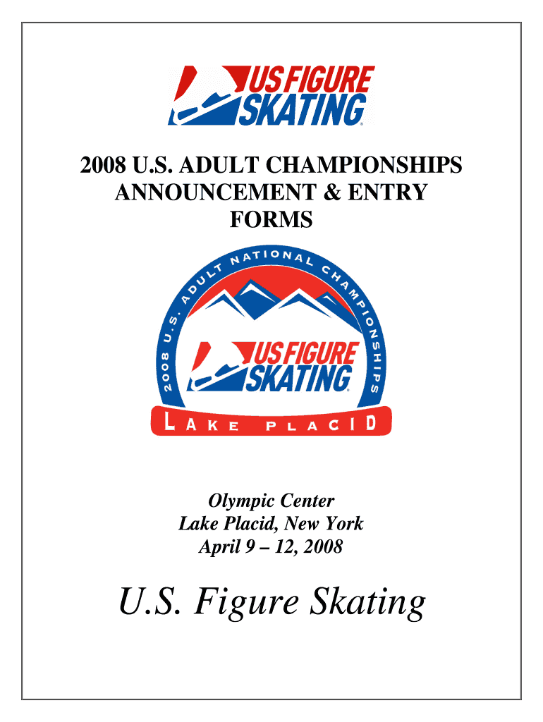 Fillable Online usfigureskating US Adult Figure Skating Championship ...