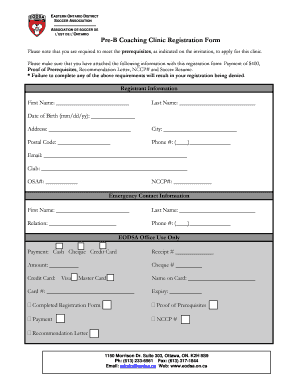 Fillable Online OSA Pre-B Assessment Course - Eastern Ontario District ...