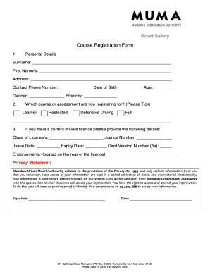 Fillable Online Road Safety Fax Email Print - pdfFiller