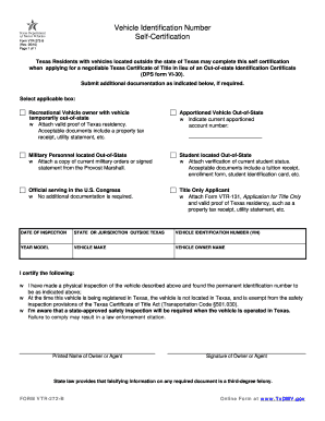 Vtr 272 Form - Fill Online, Printable, Fillable, Blank | PDFfiller