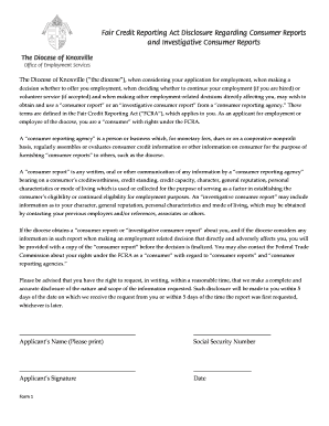 FCRA Form 1 - Diocese Of Knoxville - Dioknox - Fill and Sign Printable ...