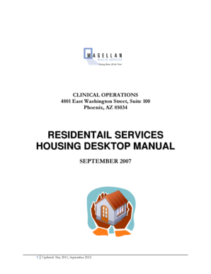 Fillable Online Residential Housing Desktop Manual - MagellanofAZ.com ...