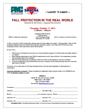 Fillable Online FALL PROTECTION IN THE REAL WORLD Fax Email Print ...