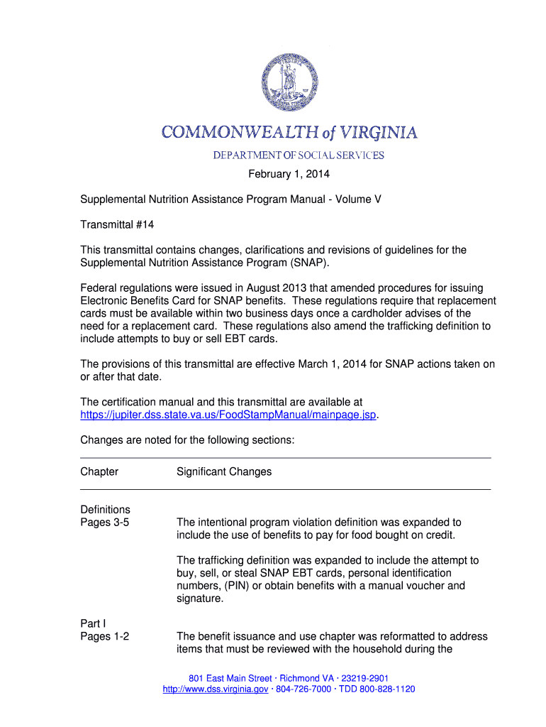 Fillable Online jupiter dss state va Supplemental Nutrition Assistance ...