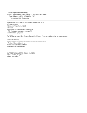 Fillable Online swps Form 990-N E-filing Receipt - IRS Status - swps ...