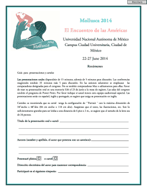 Fillable Online mollusca2014 unam Molluscaresumenes PVS edits.docx Fax Email Print - pdfFiller