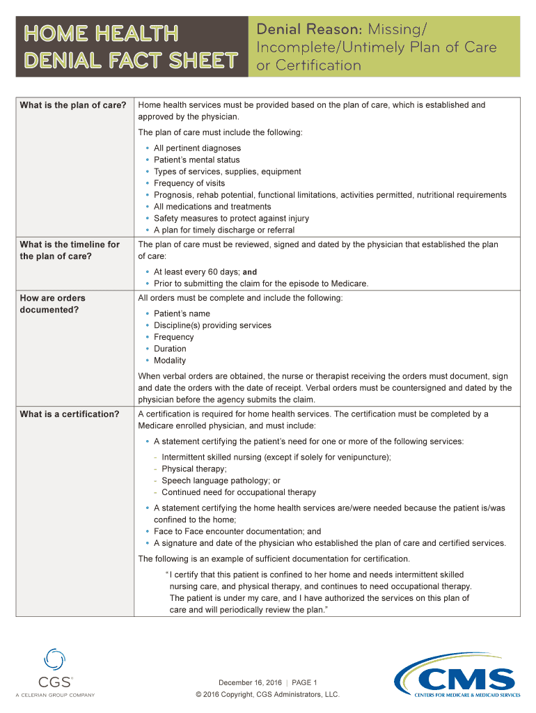 Fillable Online DENIAL FACT SHEET Fax Email Print - pdfFiller