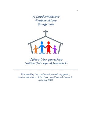 Fillable Online limerickdiocese Confirmation program for parishes ...