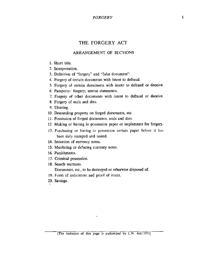 Fillable Online FORGERY Fax Email Print - pdfFiller