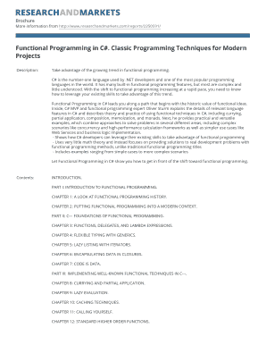 Fillable Online Functional Programming in C# Fax Email Print - pdfFiller