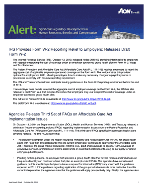 Fillable Online IRS Provides Form W-2 Reporting Relief to Employers ...