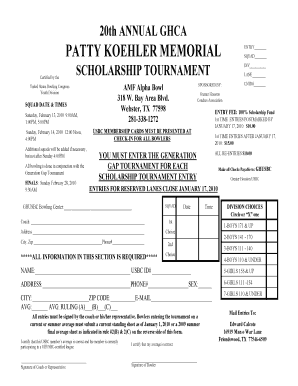 Fillable Online 20th ANNUAL GHCA Fax Email Print - pdfFiller